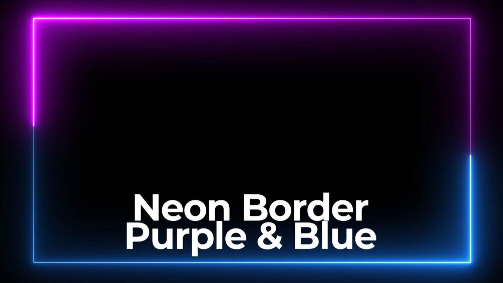 Neon Border Purple & Blue Pack