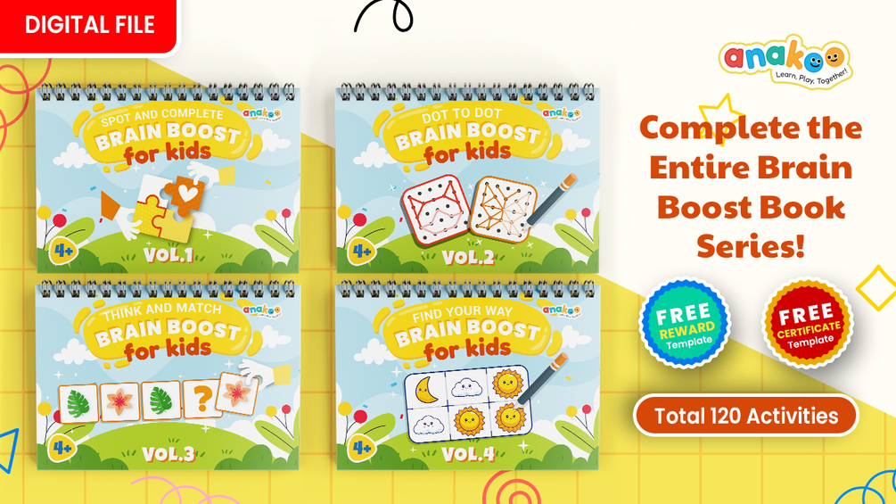 The Complete Anakoo Brain Boost Series – All 4 Workbooks in One Set!