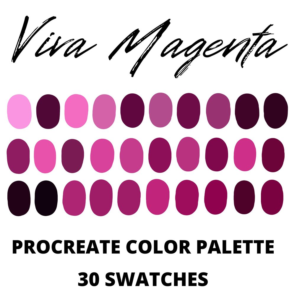 Procreate Color Palette Viva Magenta