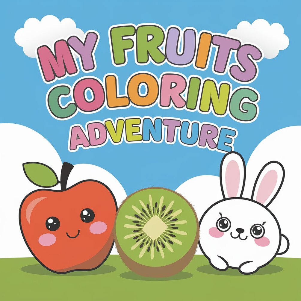 Best Educational coloring book for 10 defferent fruits