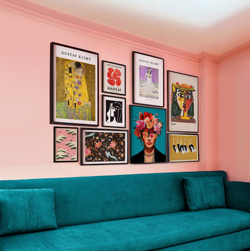 Eclectic Gallery Wall Set of 9, gipsy style, Maximalist Wall art, Wall ...