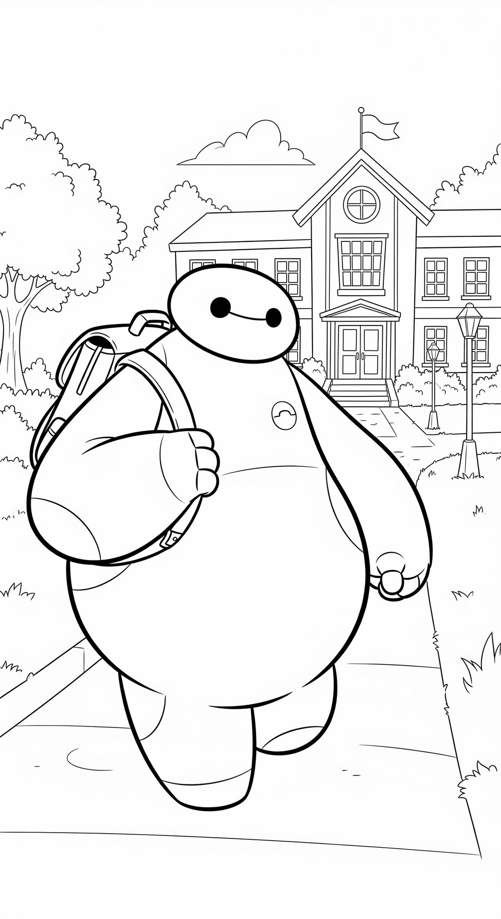 Printable Baymax Coloring Book for Kids | PDF Download 20 Pages