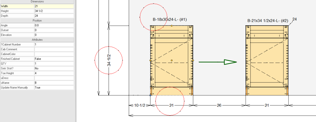 Cabinet Vision Naming Automation (UCS to automate the name of the cabinets)