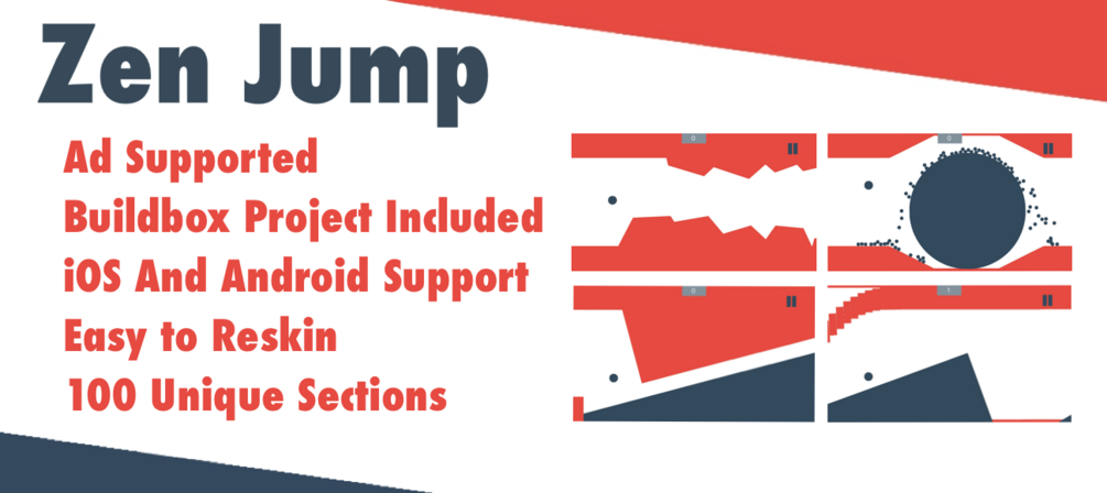 Zen Jump, Android and iOS Mobile Game (Source and Buildbox Project Included)