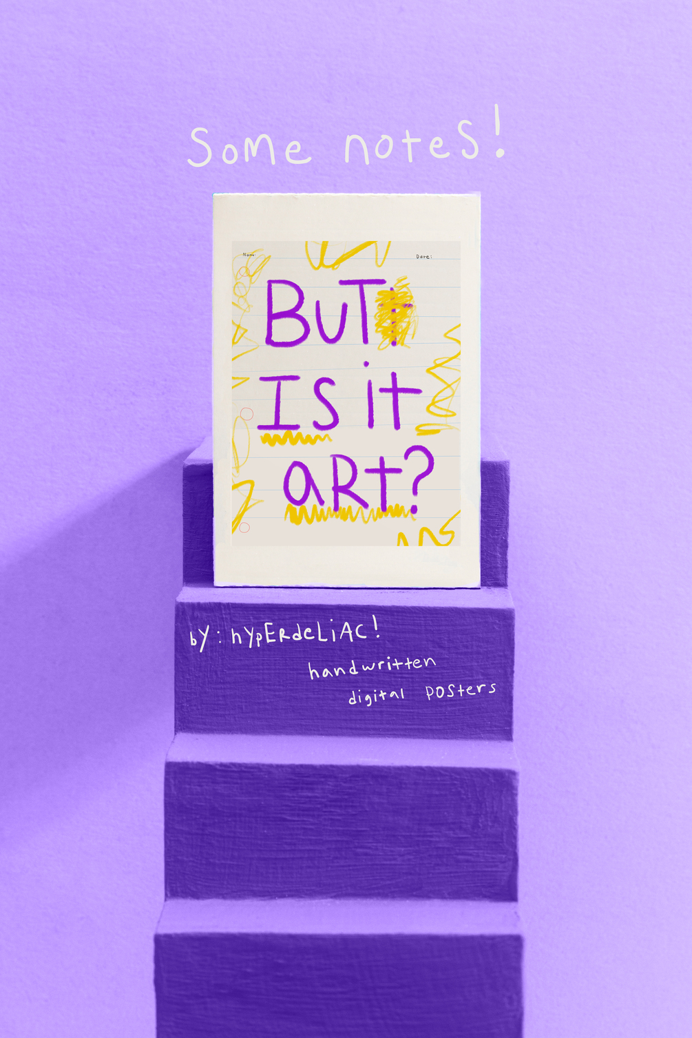 "But Is It Art" Quote Handwritten Printable Poster | Playfully Chaotic ...