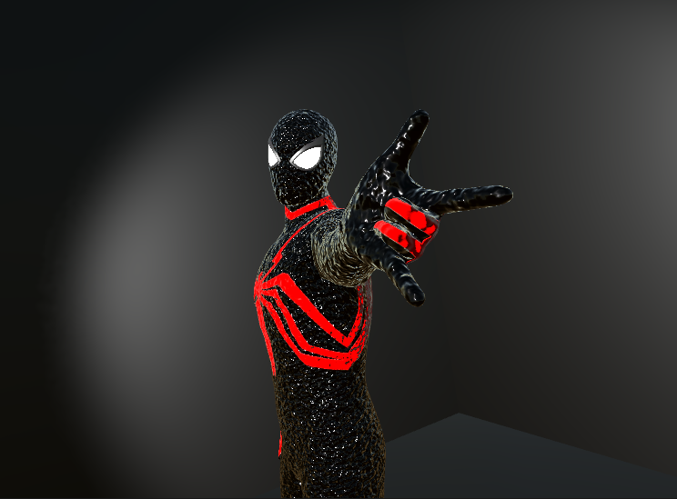 Lair Male Base Black & Red Symbiote Texture