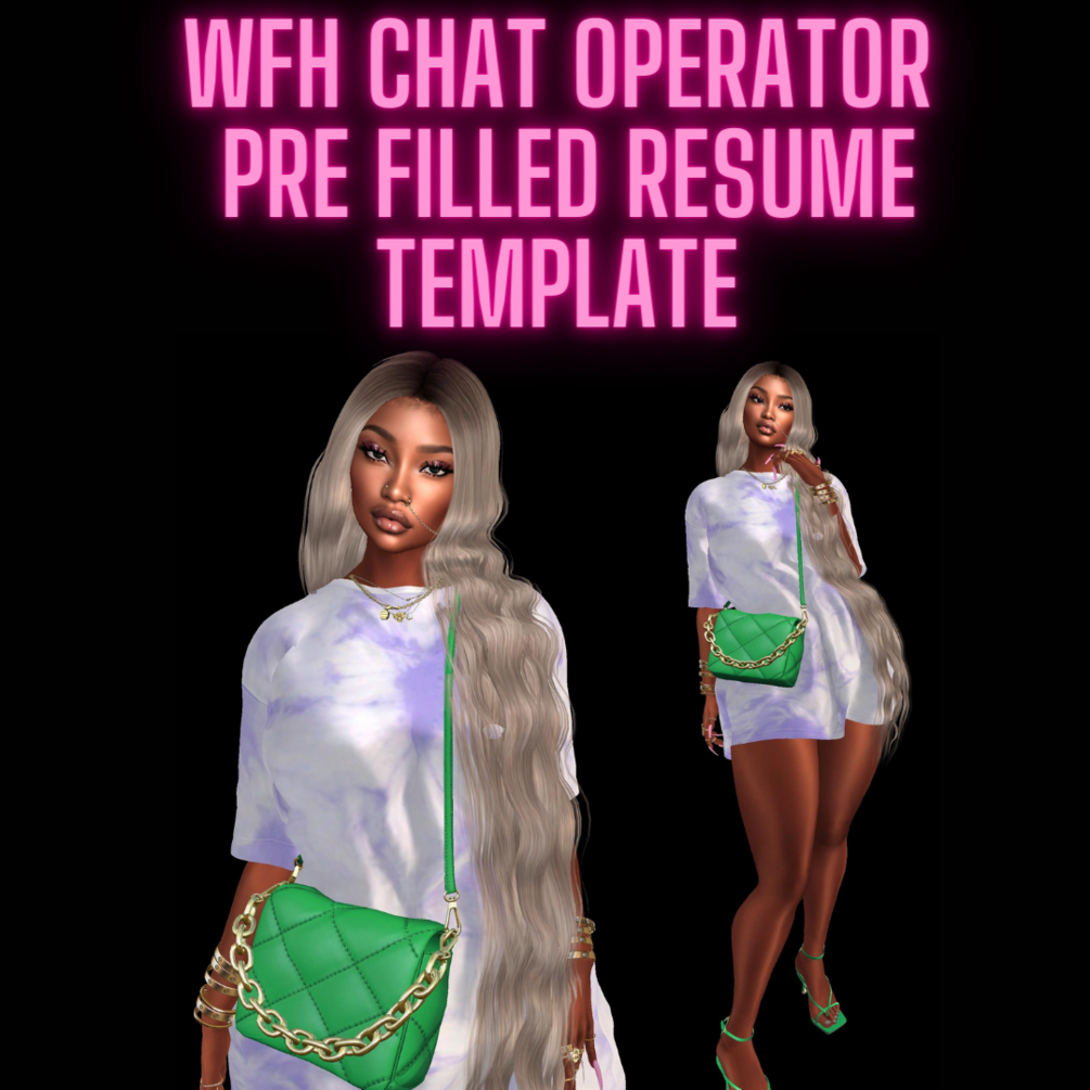 Chat Operator Prefilled Resume Template