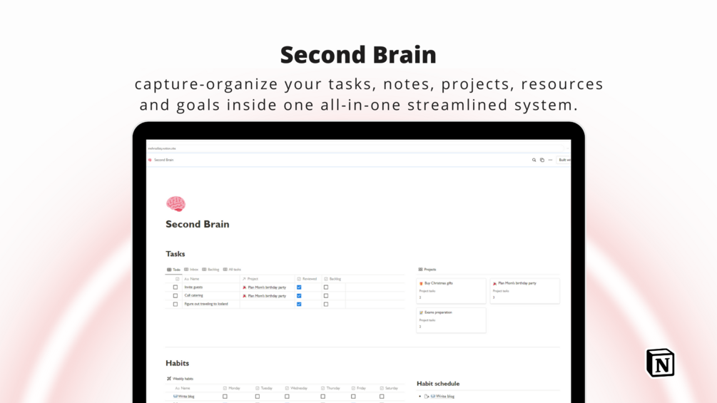 Second Brain - Notion Template