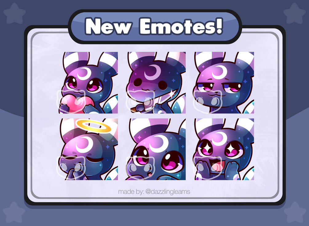 Moon Fox Monster Emote Pack