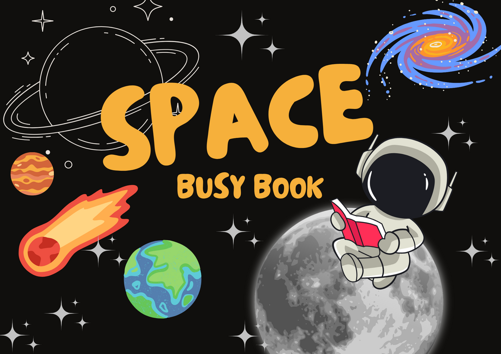🚀 Space Busy Book for Kids | Printable Preschool Activity Book ...