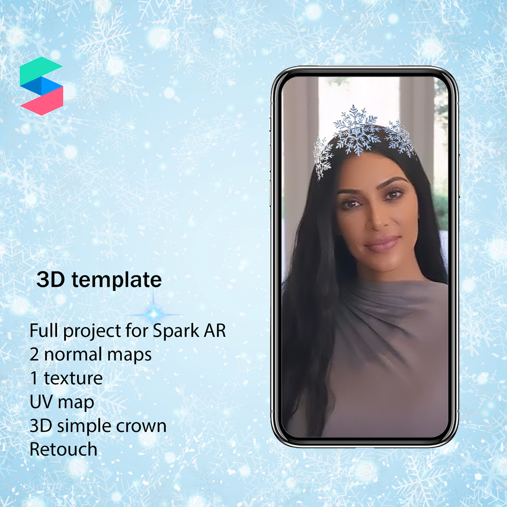 3D simple crown template