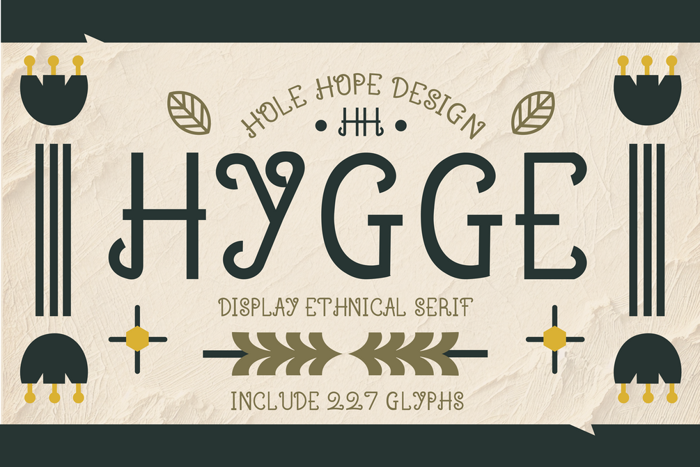 Hygge | Display Ethnical Serif Font
