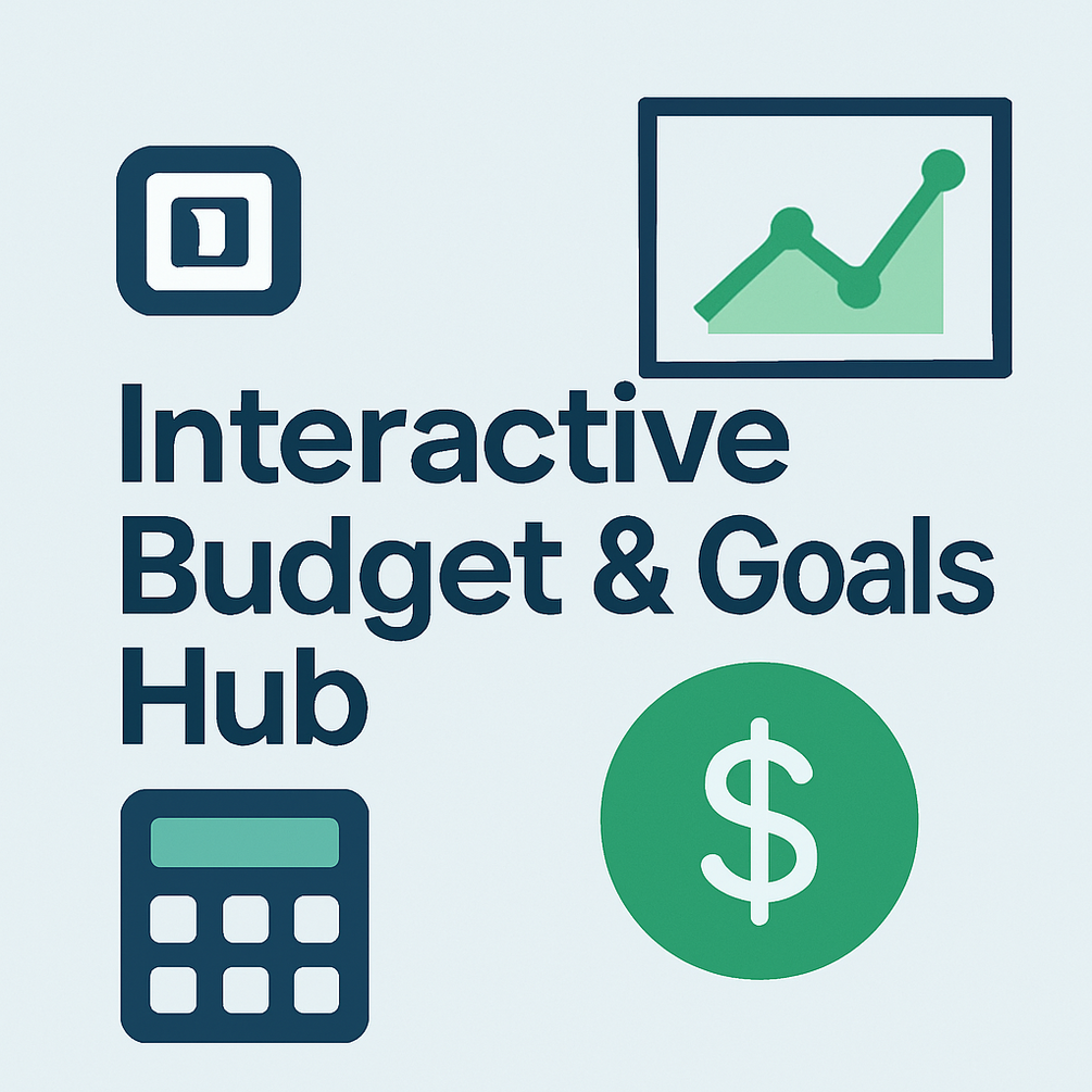 Interactive Budget & Goals Hub for Notion