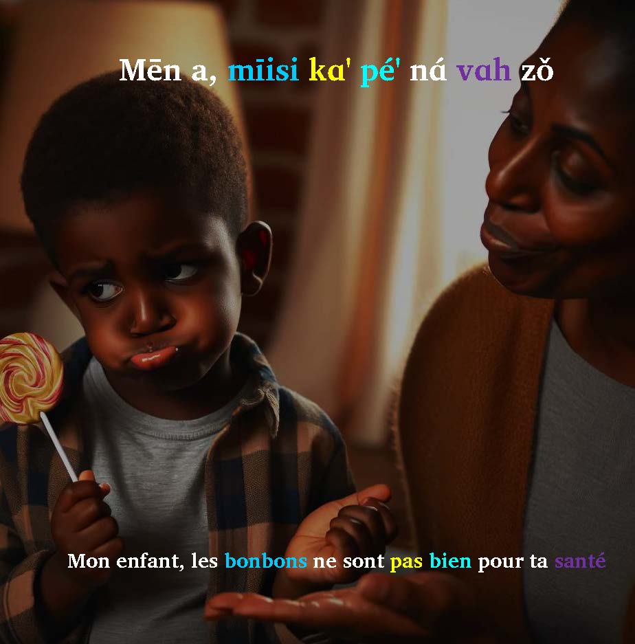 Mīisi, Njīinse': Bonbons, Caries