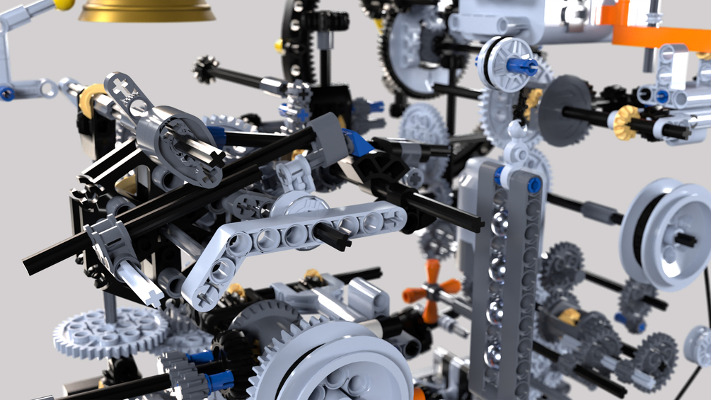 3D-Files for Lego Technic Gravity powered Pendulum Clock with 12-hour ...