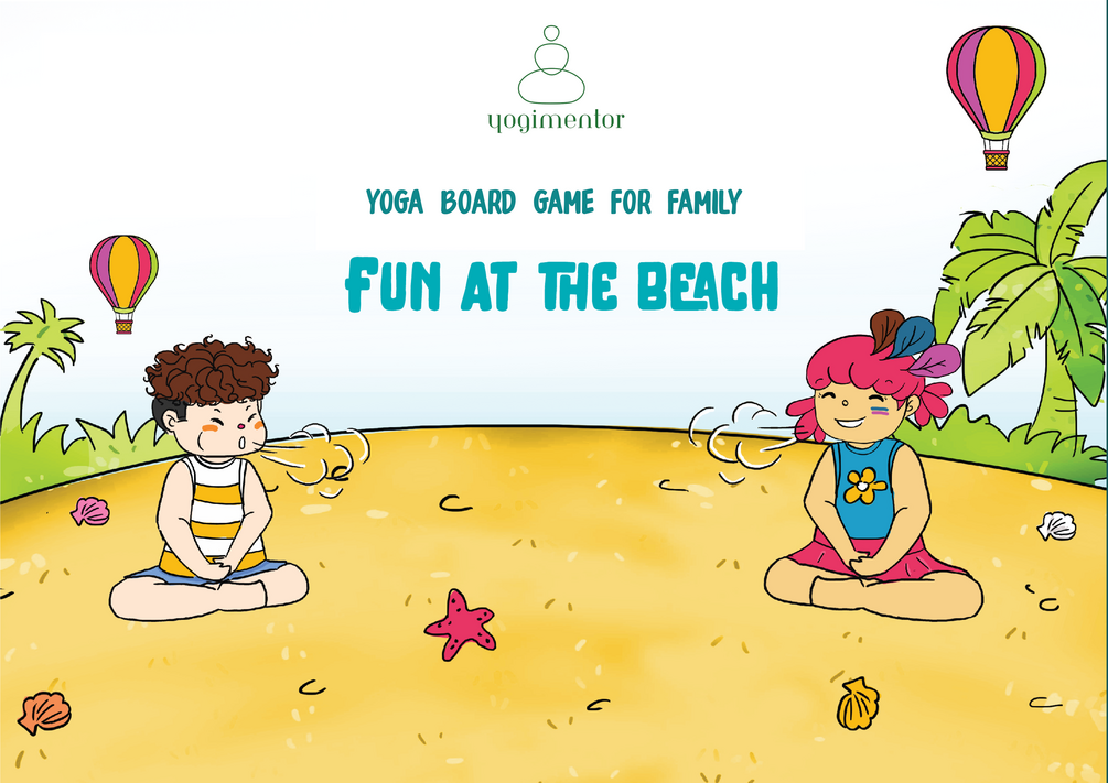 Yoga Board Game - Fun at the beach