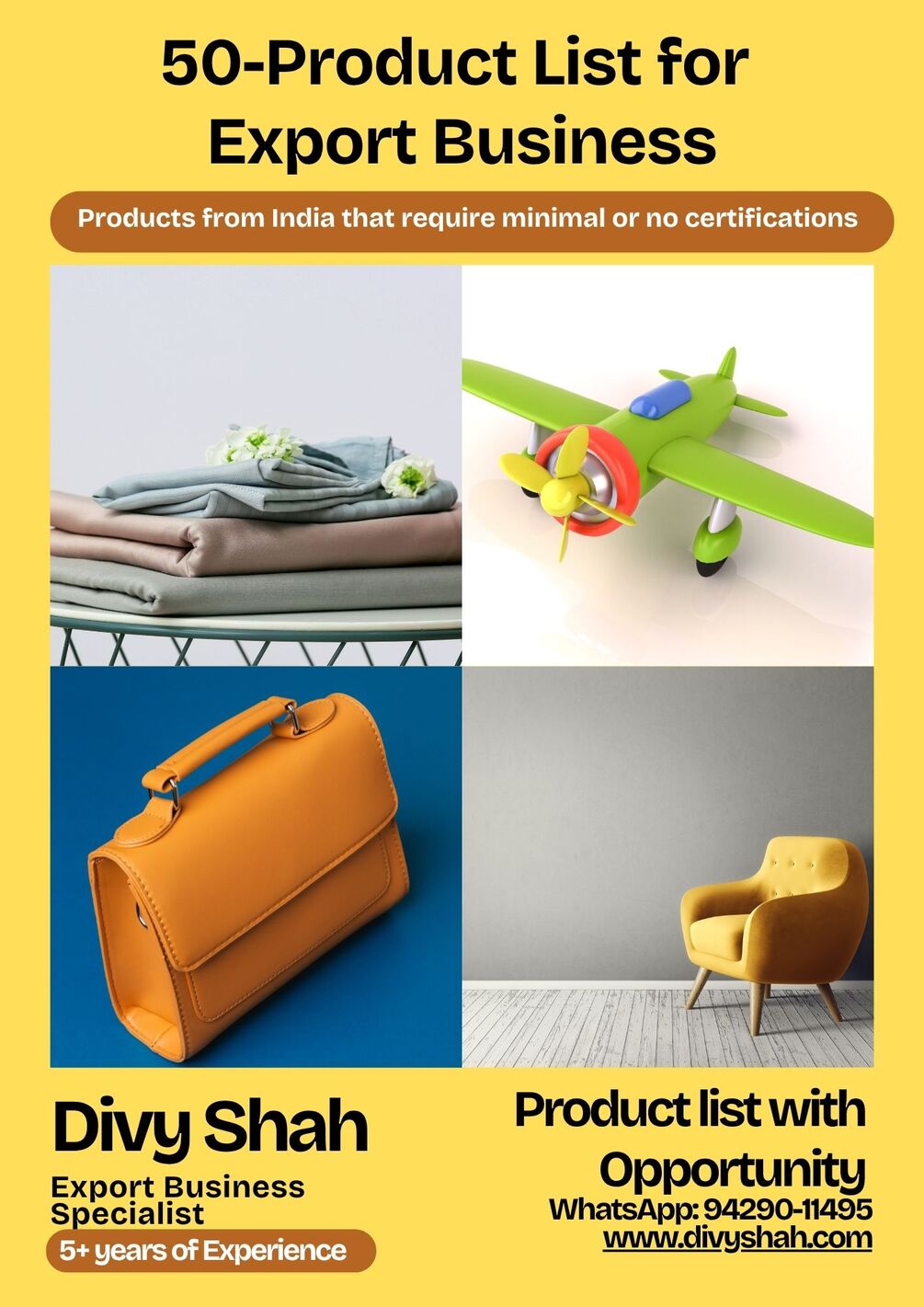 50-Product List for Export Business