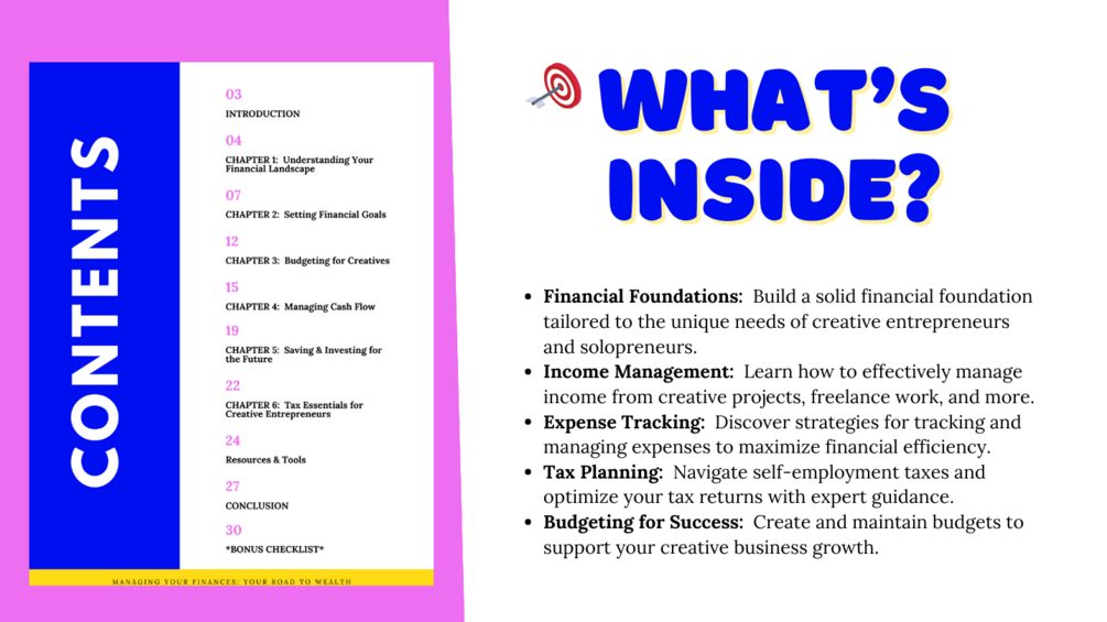 MANAGING YOUR FINANCES: YOUR ROAD TO WEALTH!