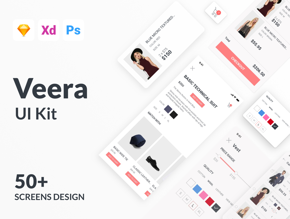 Veera E commerce UI Kit