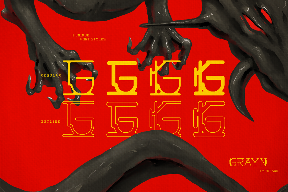 GRAYN | Slab Serif Font Family