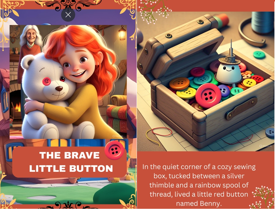 The Brave Little Button: Kids Storybook