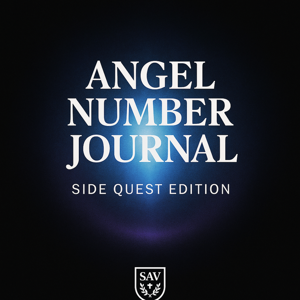 Angel number journal “Side Quest Mission”