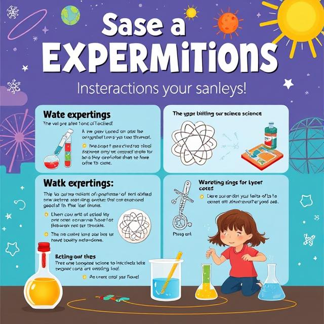 Science Experiment Lab for Kids Poster