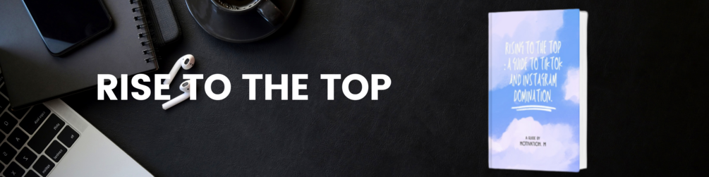 RISE TO THE TOP : A Guide To Tik tok And Instagram Domination.