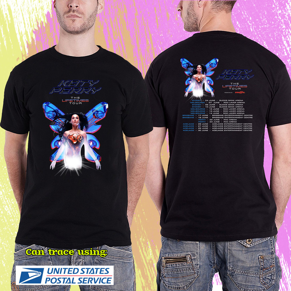 KATY PERRY THE LIFETIMES AUSTRALIA TOUR 2025. KATY PERRY. UNISEX BLACK ...