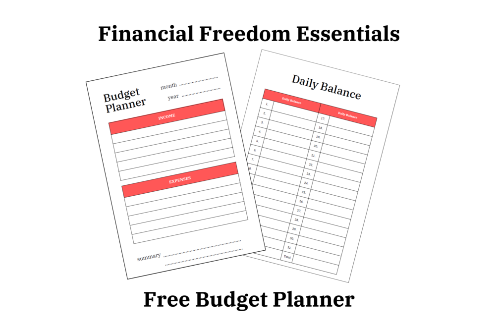 Financial Freedom Essentials: Free Budget Planner