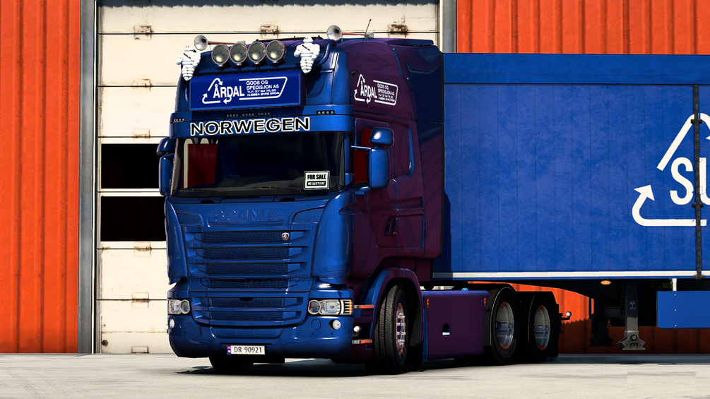 Scania RJL 6s Årdal Spedisjon Combo Skin