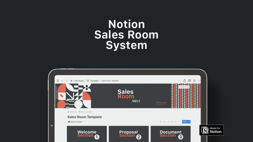 Notion Sales Room Template