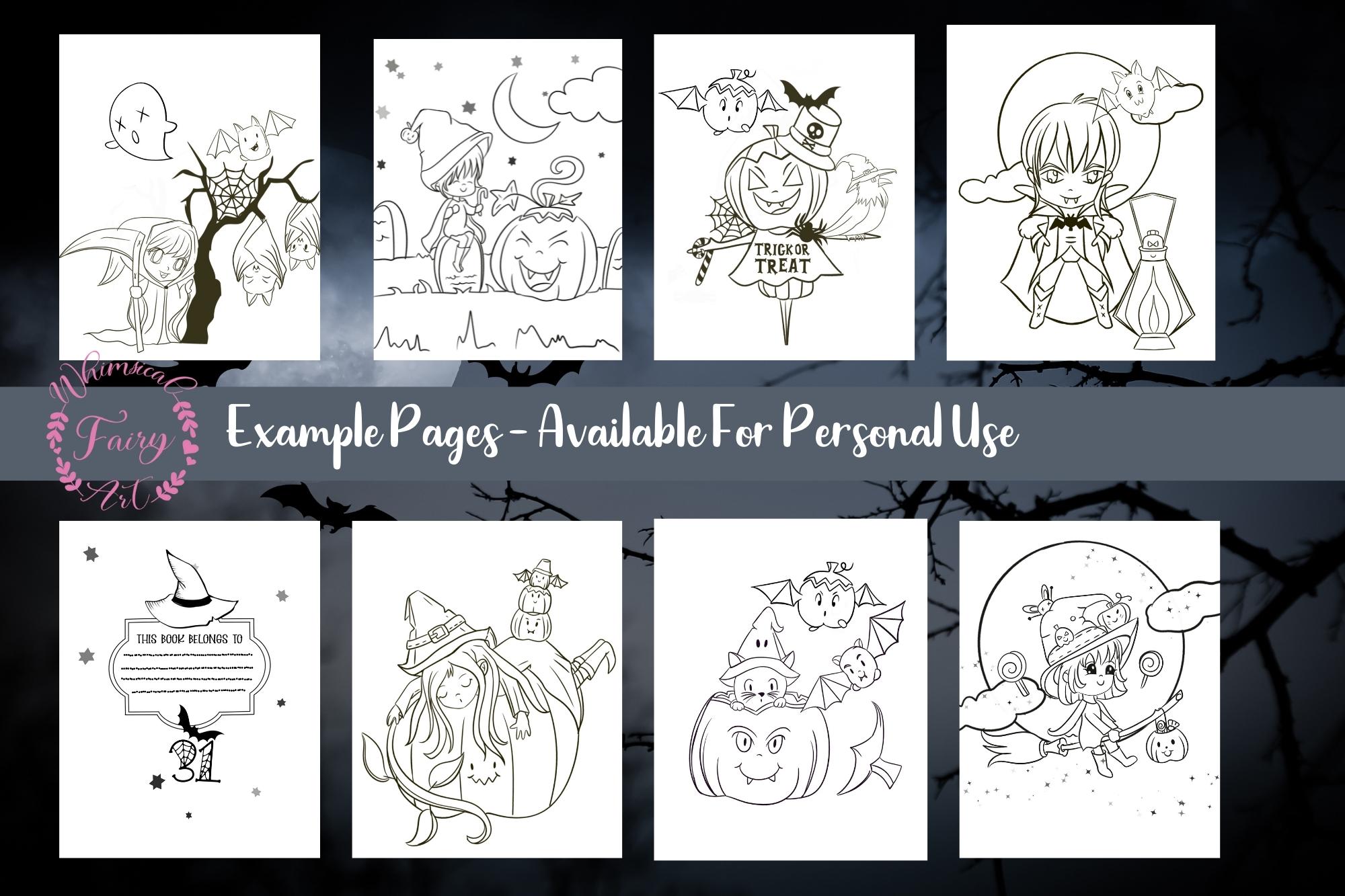 Happy Halloween Coloring Book