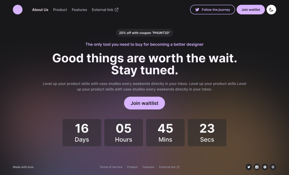 The Best Waitlist page templates for Figma and Webflow in 2024 (Team ...