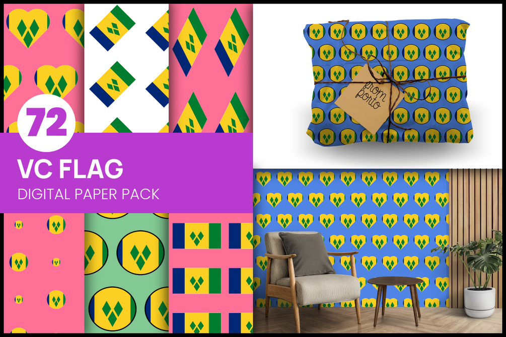 VC Flag Seamless Patterns