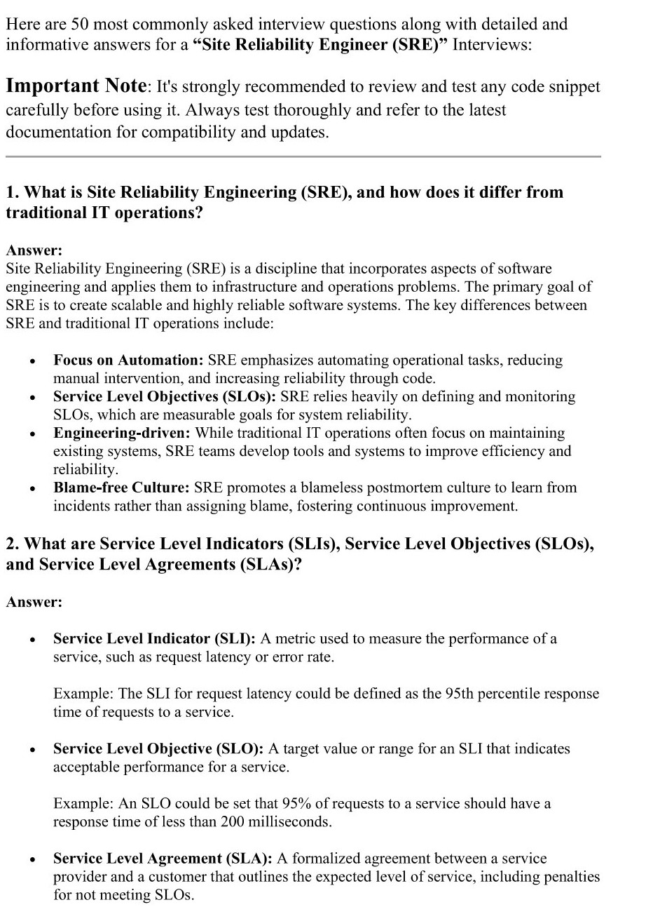 6 PDFs containing ALL Types of Most Asked Interview Q&A (Scenario-Based ...