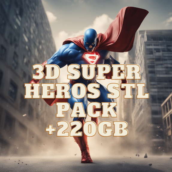 Super Hero Mega Pack includes +220 Gb,Hundreds of Superhero Files, 3D ...