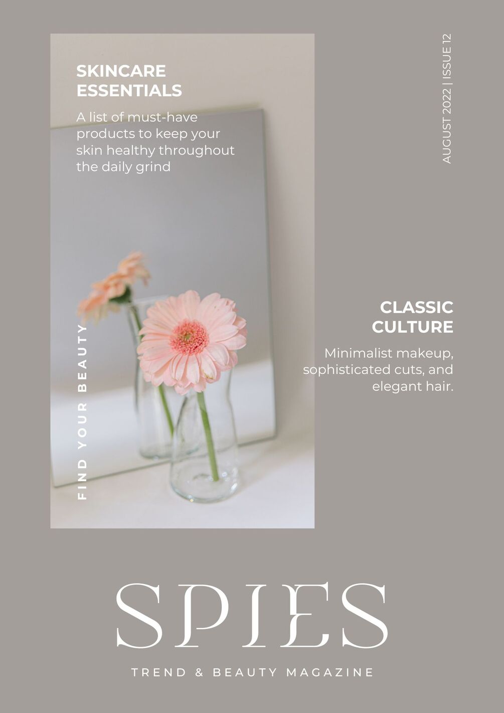 Modern Magazine Cover Template - Editable in Canva (A4 Ready)