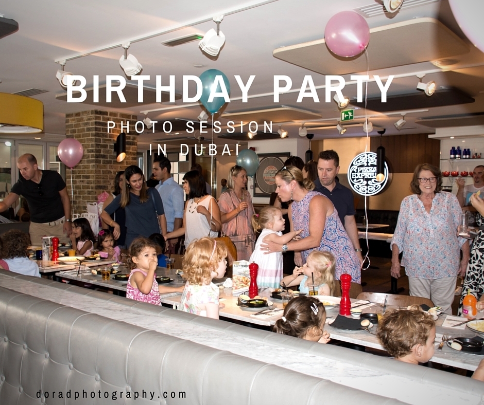 Birthday party photo session