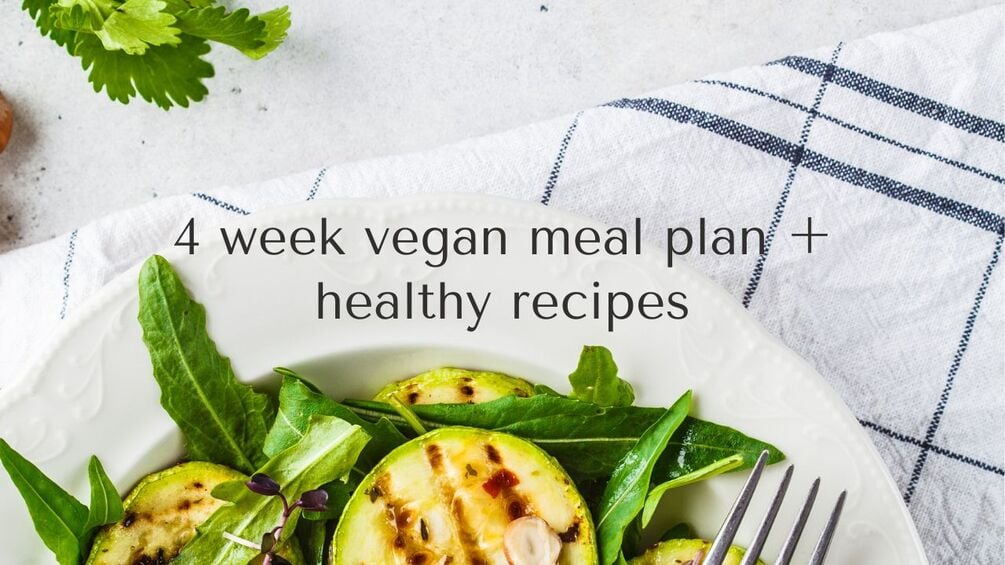 4 Week Vegan Meal Plan + Healthy Recipes