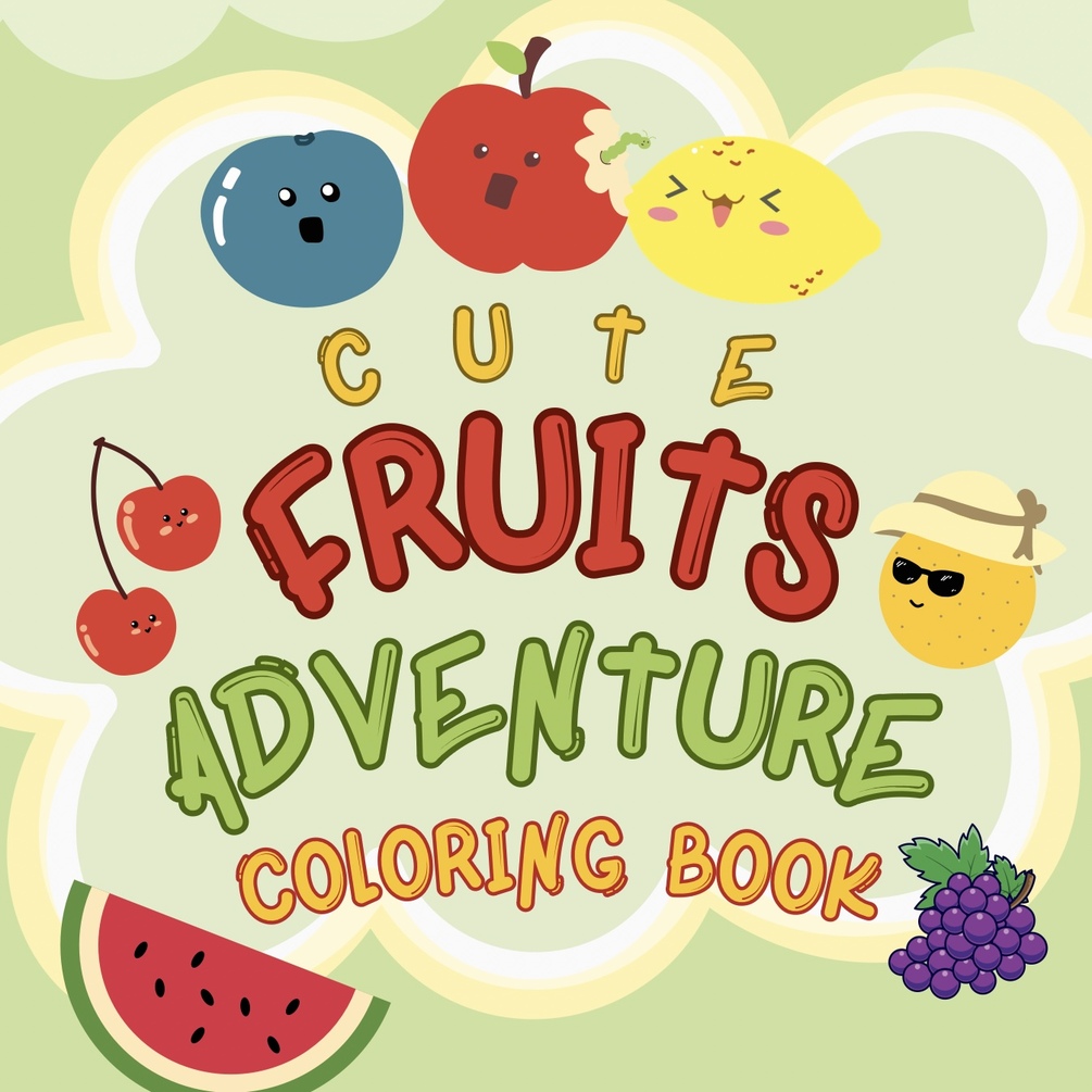 Fruits Coloring Book for Kids