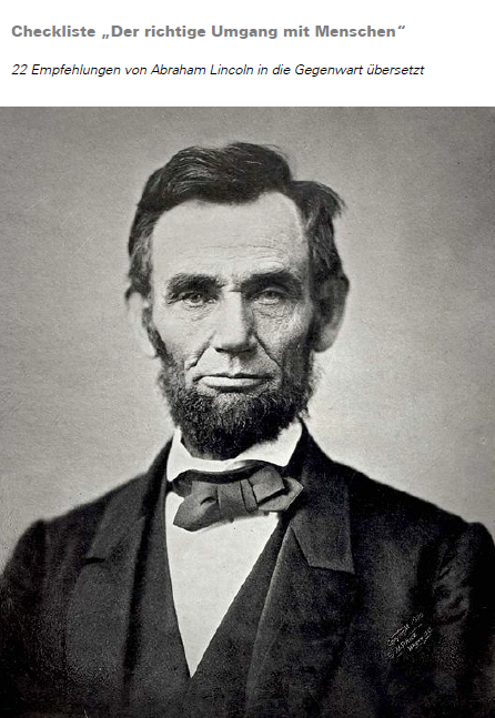 Checkliste: Der richtige Umgang mit Menschen
