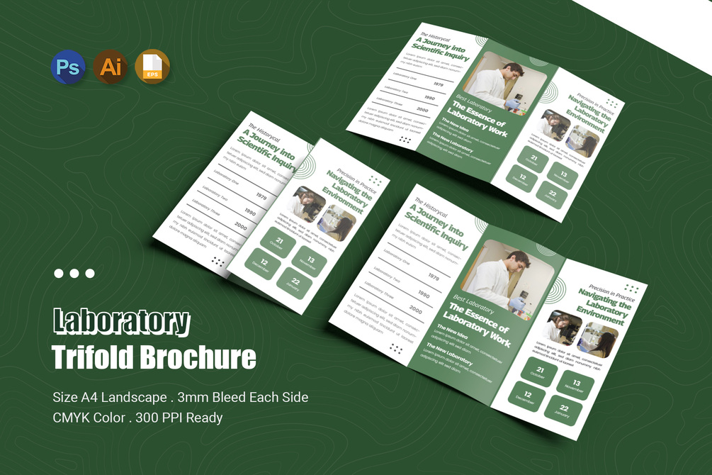 Laboratory Innovative Solution Trifold Brochure