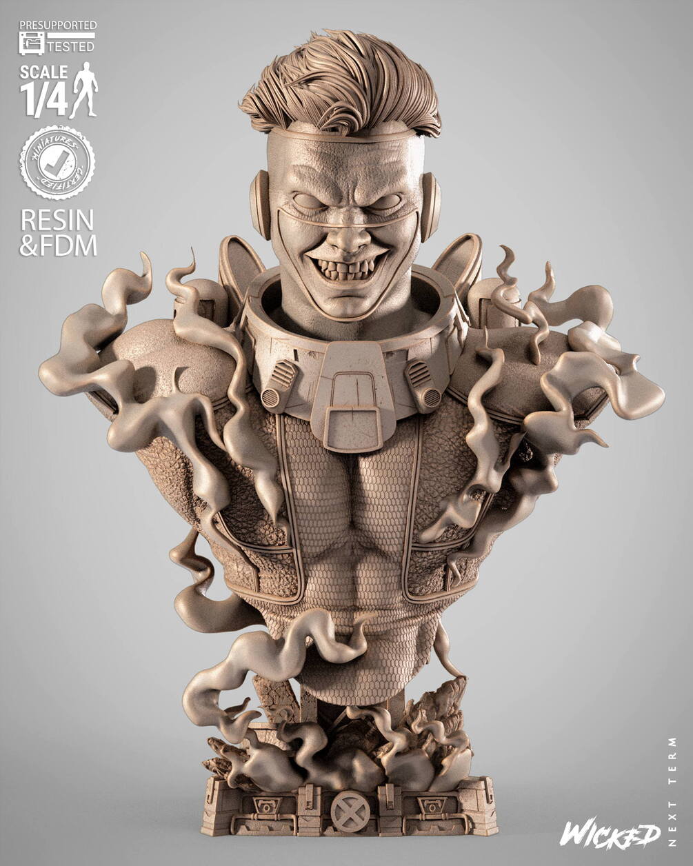 Wicked Marvel May 2025 Term Pyro Portrait Bust: Tested and ready for 3D ...