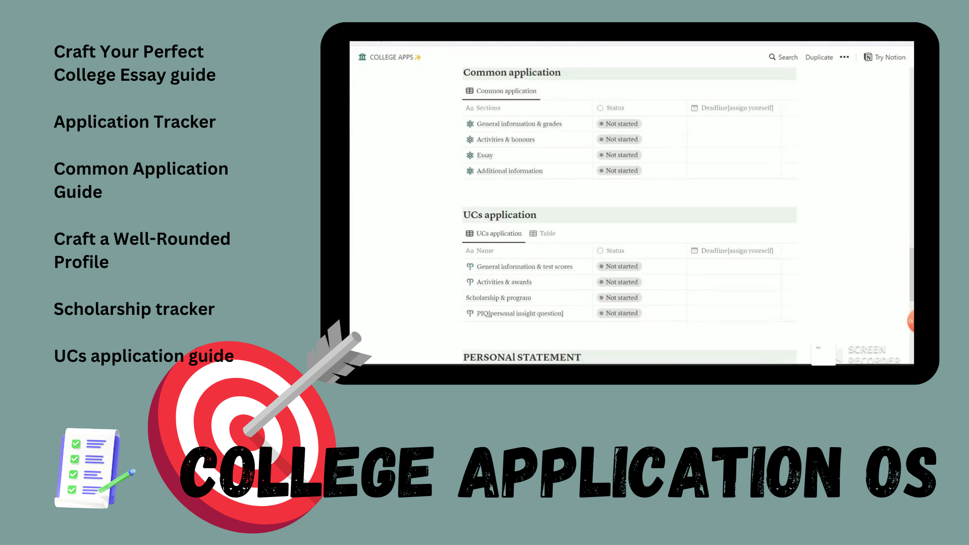 College application OS