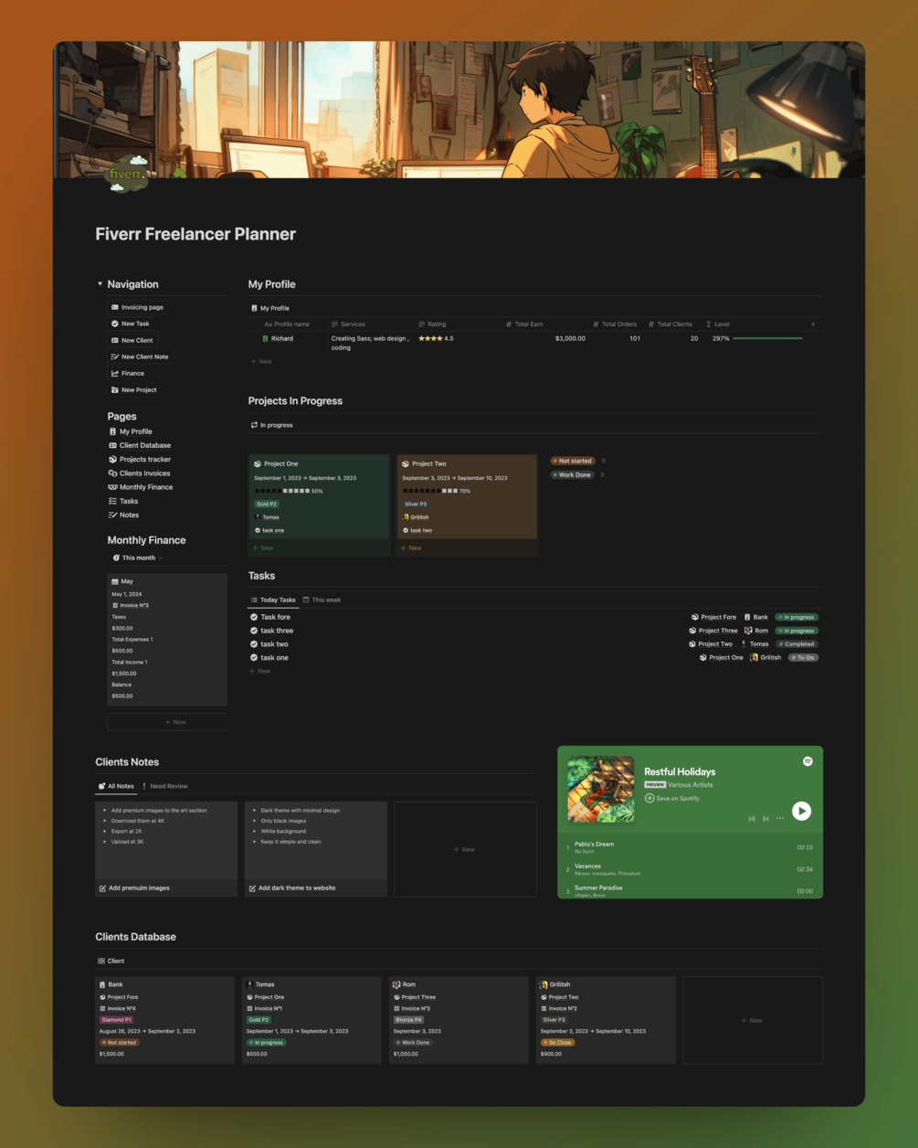 Freelancer Planner