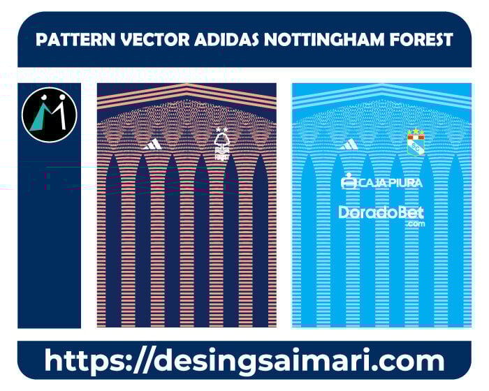 PATTERN VECTOR ADIDAS NOTTINGHAM FOREST