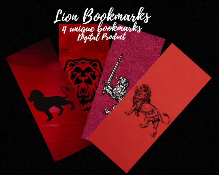 Lions Bookmarks