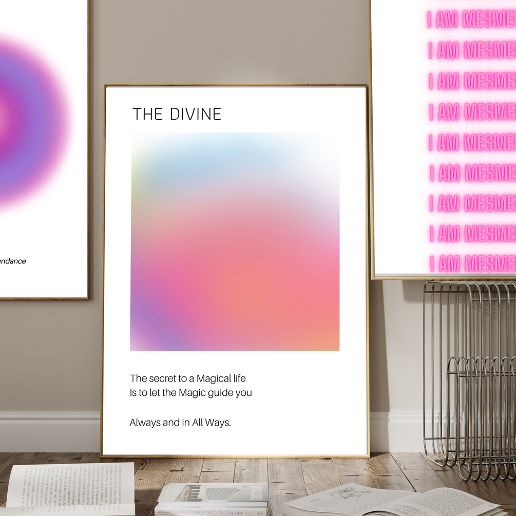 Manifestation wall art, The divine, The secret to a magical life