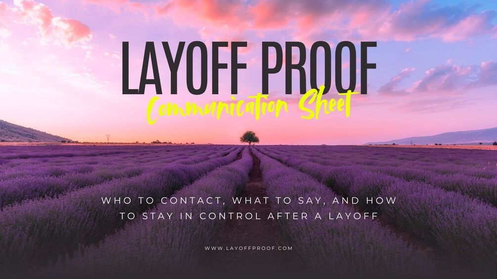 The Layoff Communication & Organization Sheet (FREE)